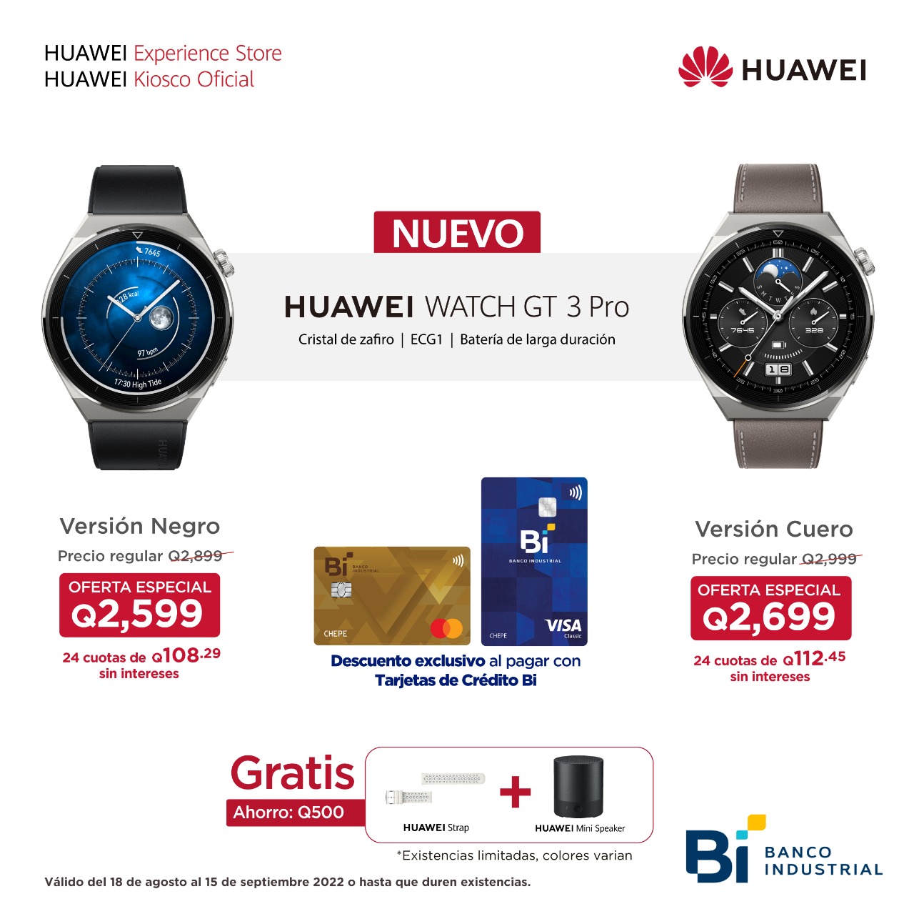 El HUAWEI WATCH GT 3 Pro llega a Guatemala - Soy Positivo